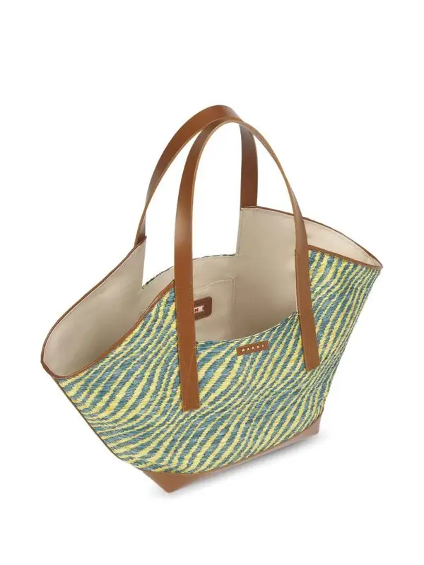 Marni Two-tone Tote Bag - Green