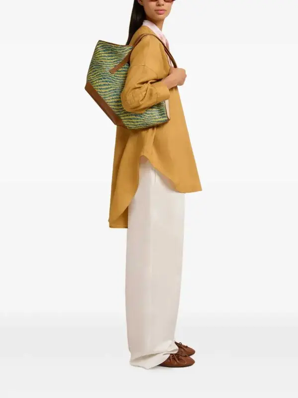 Marni Two-tone Tote Bag - Green