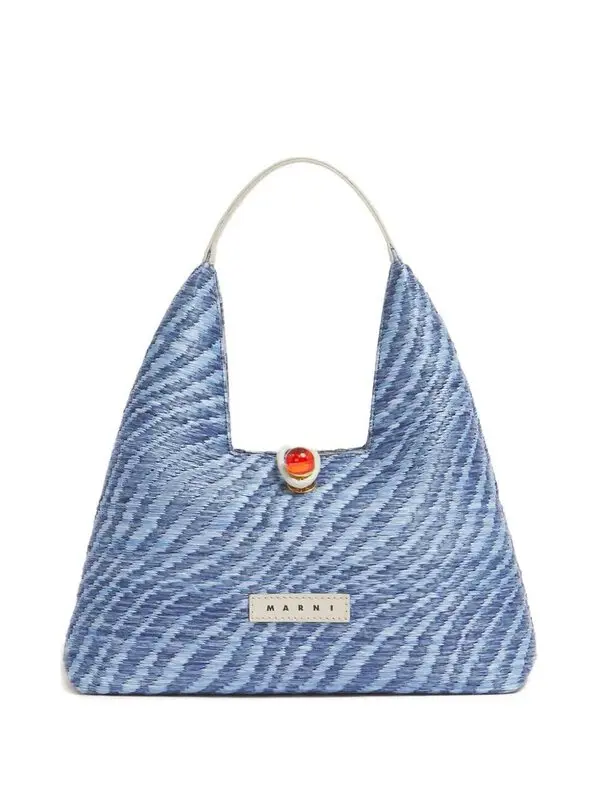 Marni Trapeze Tote Bag - Blue
