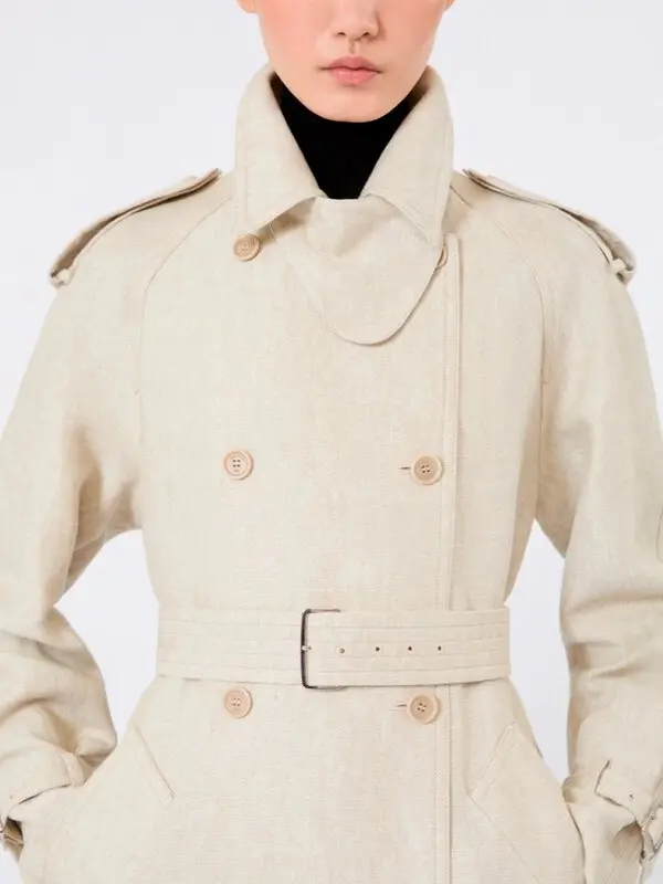 Max Mara Linen Trench Coat