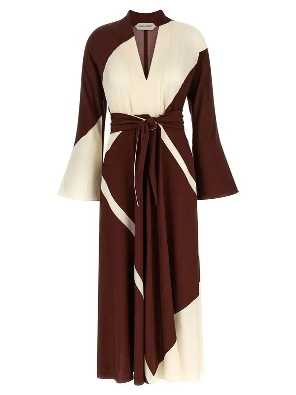 Alberta Ferretti Printed Viscose Twill Dress - Multicolor