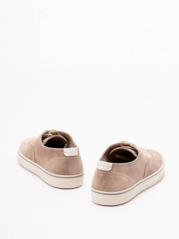 Brunello Cucinelli Calf Leather Lace-up Sneakers