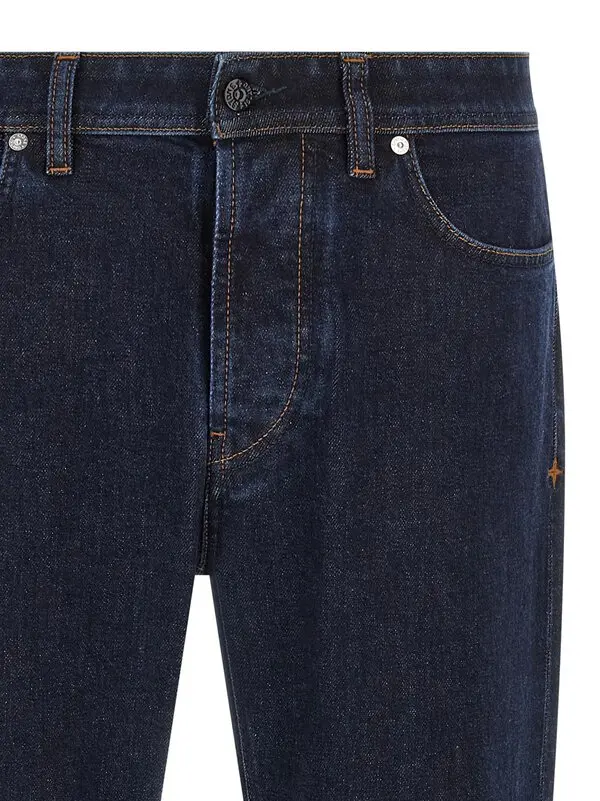 Stone Island Indigo Denim-rinsed Jeans - Blue