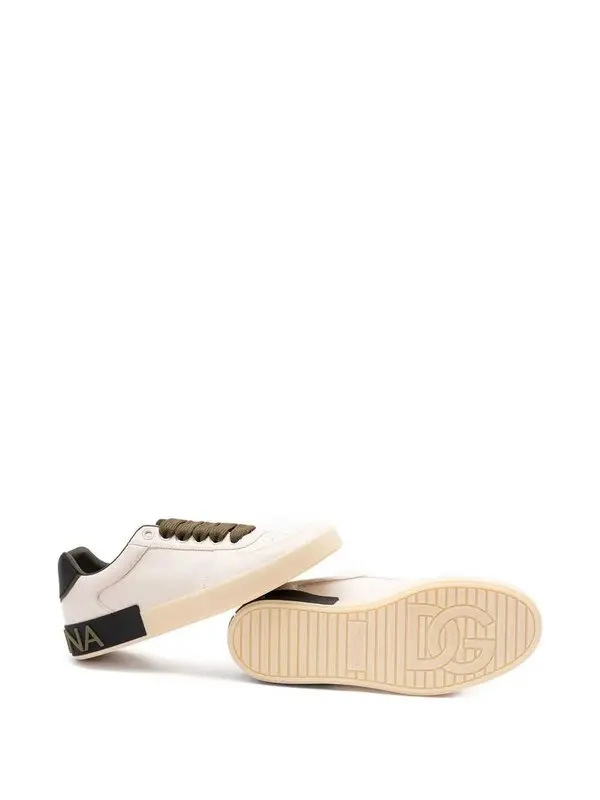 Dolce & Gabbana Perforated Detail Lace-up Sneakers