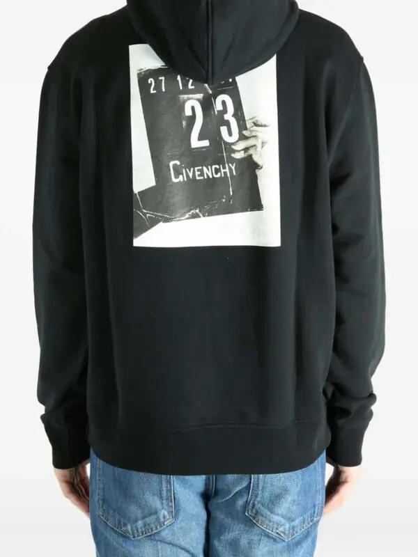 Givenchy Cotton Hoodie With Graphic Back