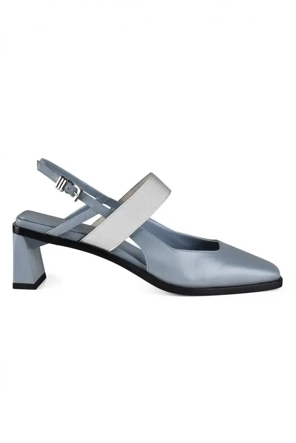 ANEST COLLECTIVE Kidskin Slingback Sandals With Sculptural Heel