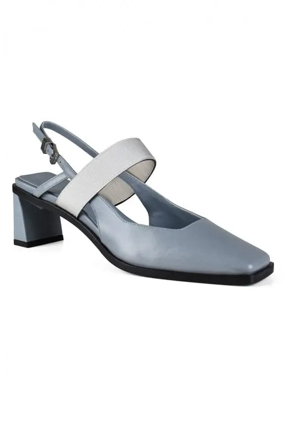 ANEST COLLECTIVE Kidskin Slingback Sandals With Sculptural Heel