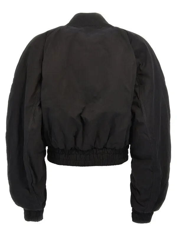 Andamane Sierra Cropped Bomber Jacket - Black