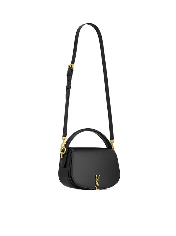 Saint Laurent Voltaire Leather Bag - Black