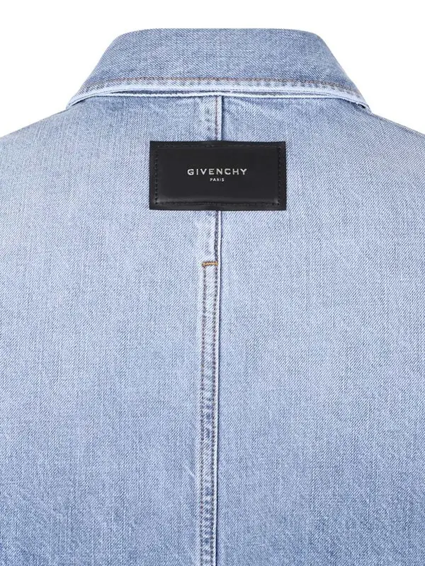 Givenchy Button-down Shirt With Patch Pocket - Blue