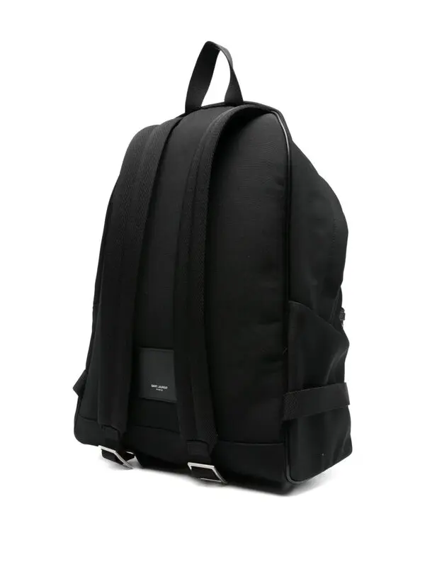 Saint Laurent City Backpack In Matt Leather - Black