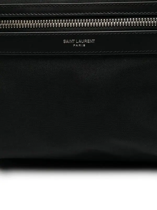 Saint Laurent City Backpack In Matt Leather - Black