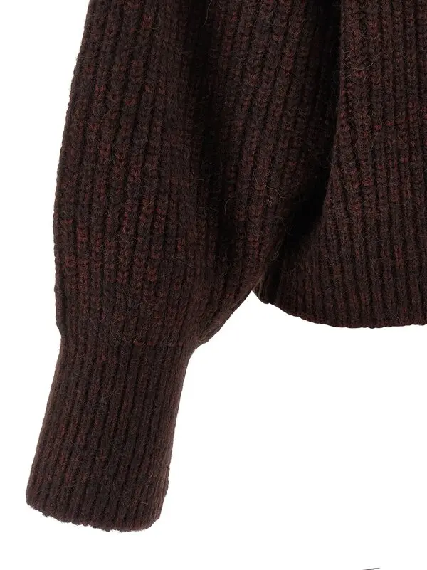 Dries Van Noten Two-tone Knitted Wool & Alpaca Sweater - Multicolor