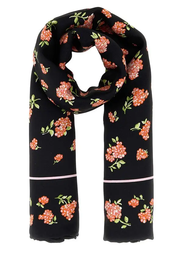 Valentino Garavani Printed Silk Foulard Scarf - Multicolor
