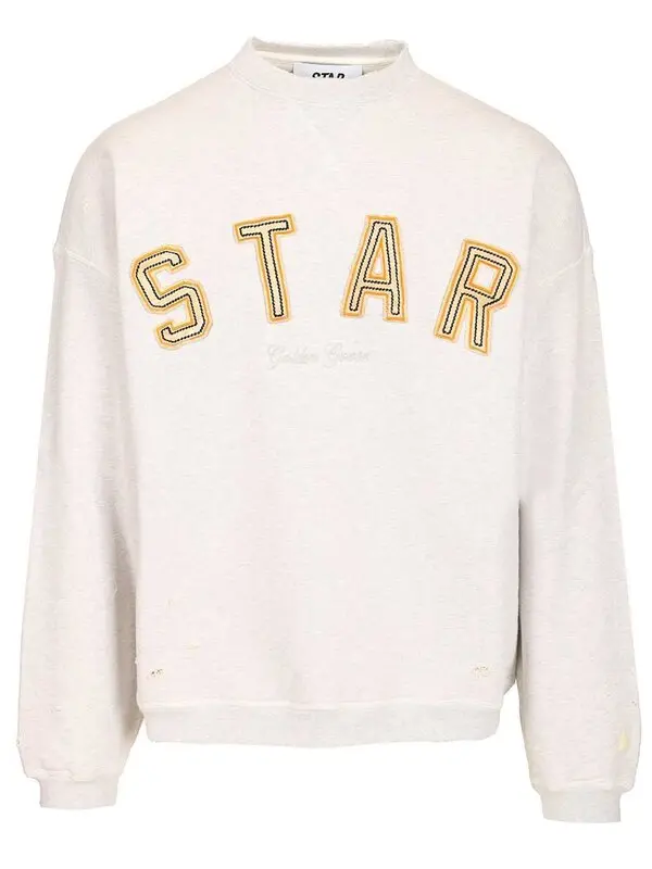GOLDEN GOOSE Oversized "star" Sweatshirt - Gray
