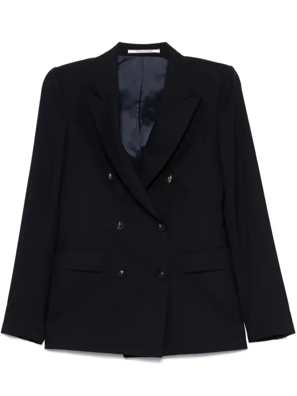 Tagliatore Parigi Double-breasted Wool Blazer - Blue
