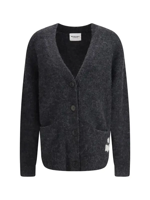 Isabel Marant Étoile Eborah Alpaca Blend Cardigan - Gray