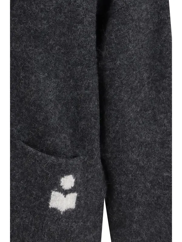 Isabel Marant Étoile Eborah Alpaca Blend Cardigan - Gray