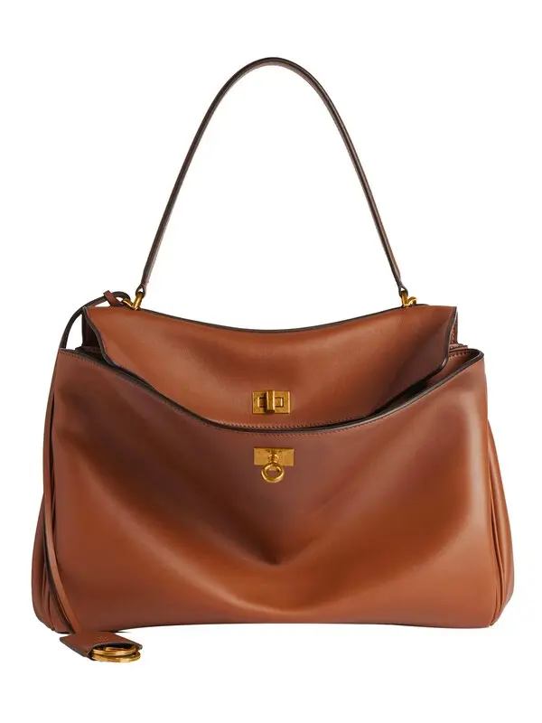 Balenciaga Rodeo Medium Smooth Leather Handbag