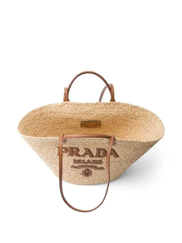Prada Raffia Tote Bag