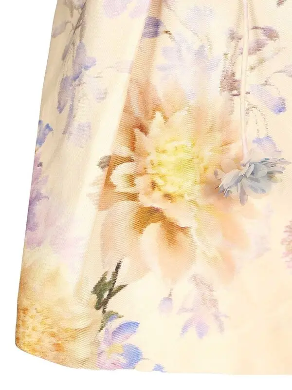 Zimmermann Luna Tuck Shorts - Multicolor