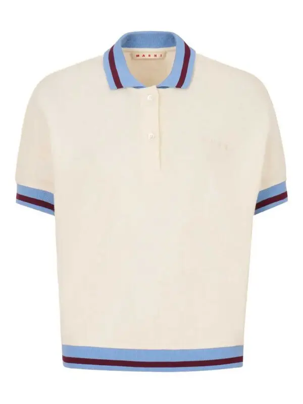 Marni Polo Shirt With Striped Detail - Multicolor