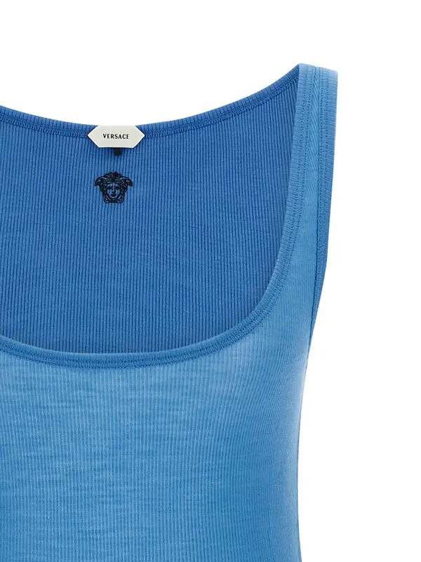 Versace Medusa Ribbed Tank Top