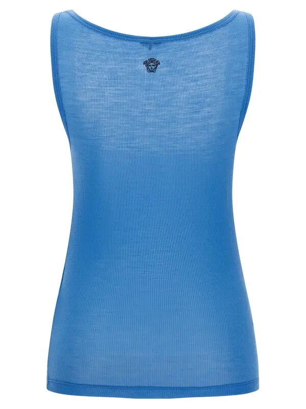 Versace Medusa' Tank Top - Blue