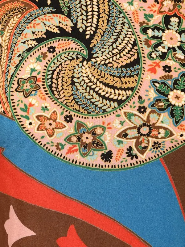 Etro Long-sleeved Top With Paisley Print - Multicolor