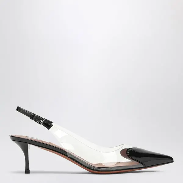 Alaïa Le Coeur Patent Leather Slingback - Black