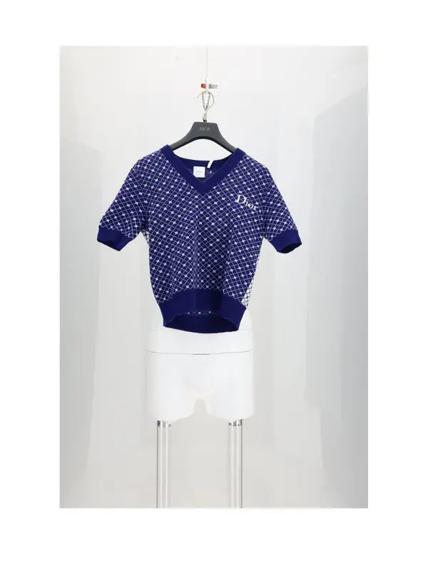 Dior Ba-cannage Jacquard Knit - Blue