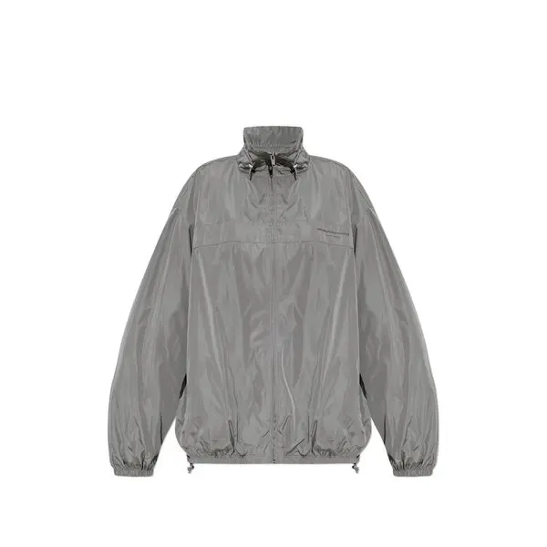 Alexander Wang Oversized Zip-up Jacket With High Neck