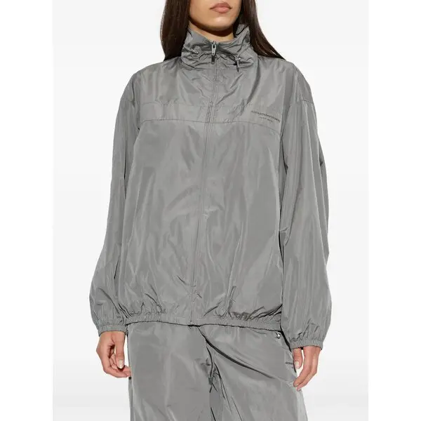 Alexander Wang Oversized Zip-up Jacket With High Neck