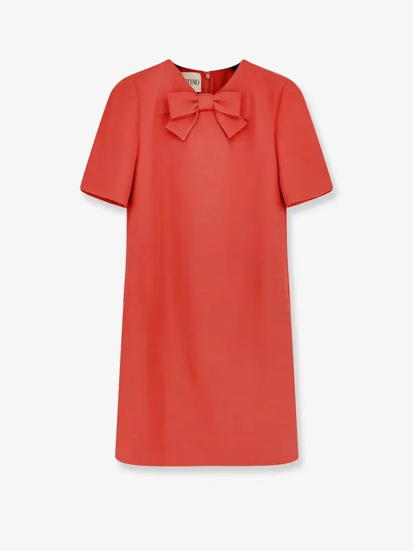 Valentino Garavani Wool And Silk Blend Short Dress - Multicolor