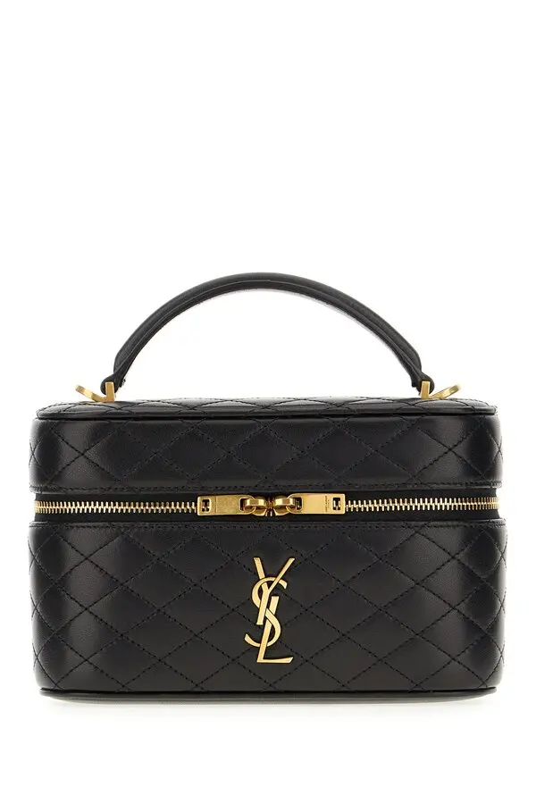 Saint Laurent Quilted Top Handle Vanity Case - Multicolor