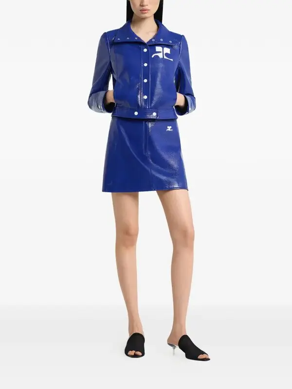 COURREGES Re-edition Vinyl Jacket - Blue