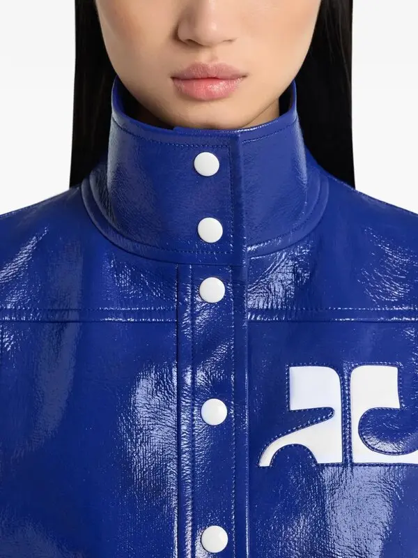 COURREGES Re-edition Vinyl Jacket - Blue