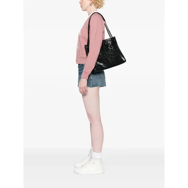 Saint Laurent Chevron Quilted Lambskin Shoulder Bag