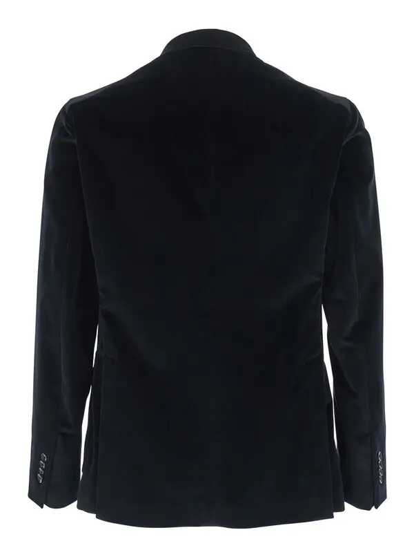 Tagliatore Single-breasted Wool Blend Jacket With Peak Lapels