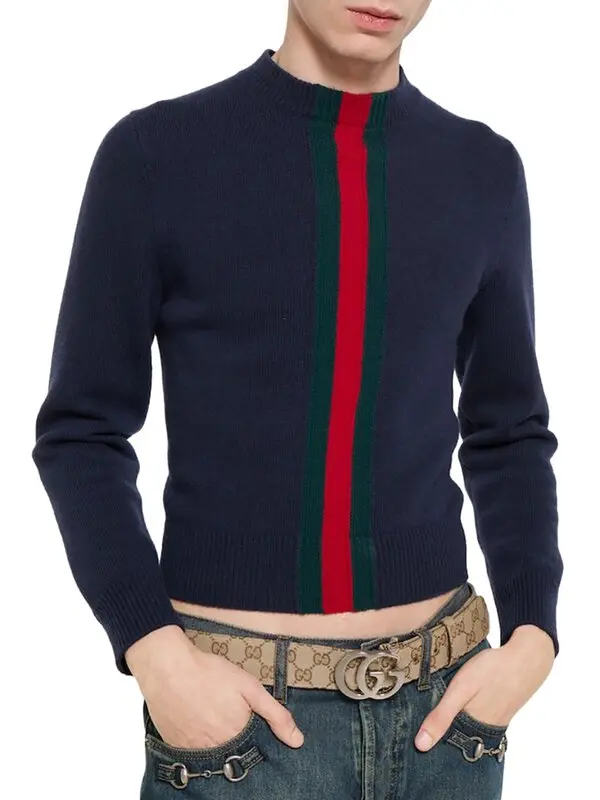 Gucci Marmont Flat Belt - Cream