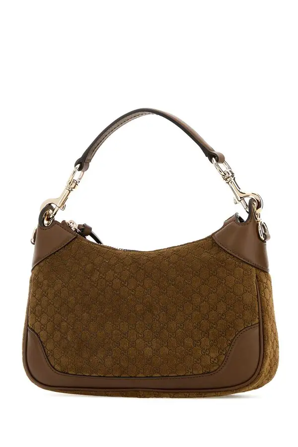Gucci Suede Handbag - Brown