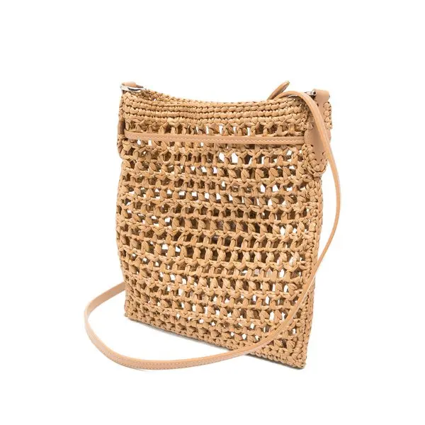 TOD'S Woven Raffia Shoulder Bag