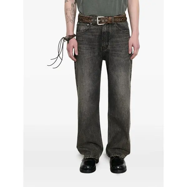 Our Legacy Grey Denim Regular & Straight-leg Jeans - Gray