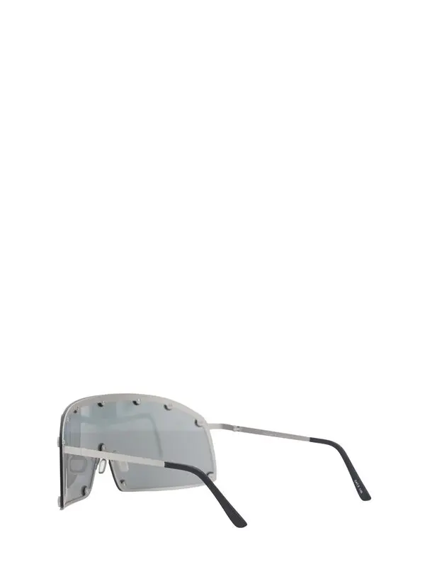 Rick Owens Oversized Sunglasses With Stud Details And Two-tone Stainless Steel Temples