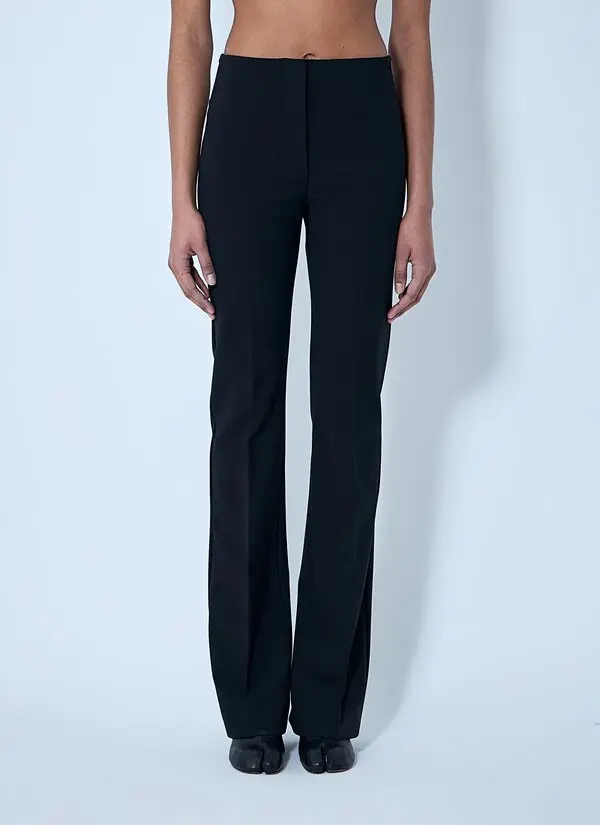 Sportmax Stretch Finish Mid Rise Pants - Black