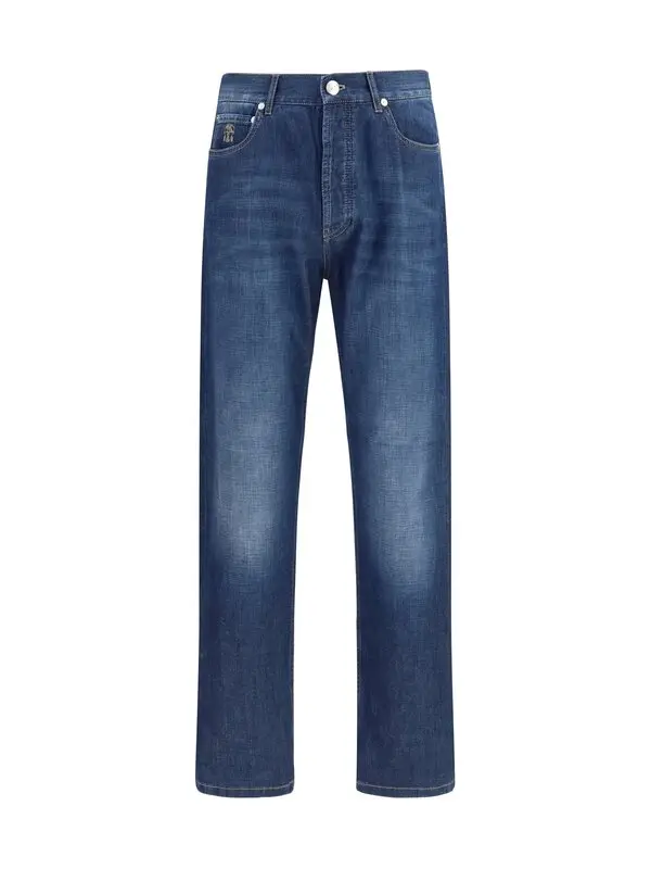 Brunello Cucinelli Lightweight Denim Pants - Blue