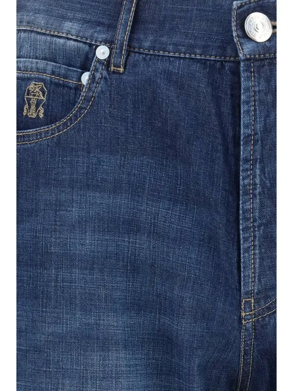 Brunello Cucinelli Lightweight Denim Pants - Blue