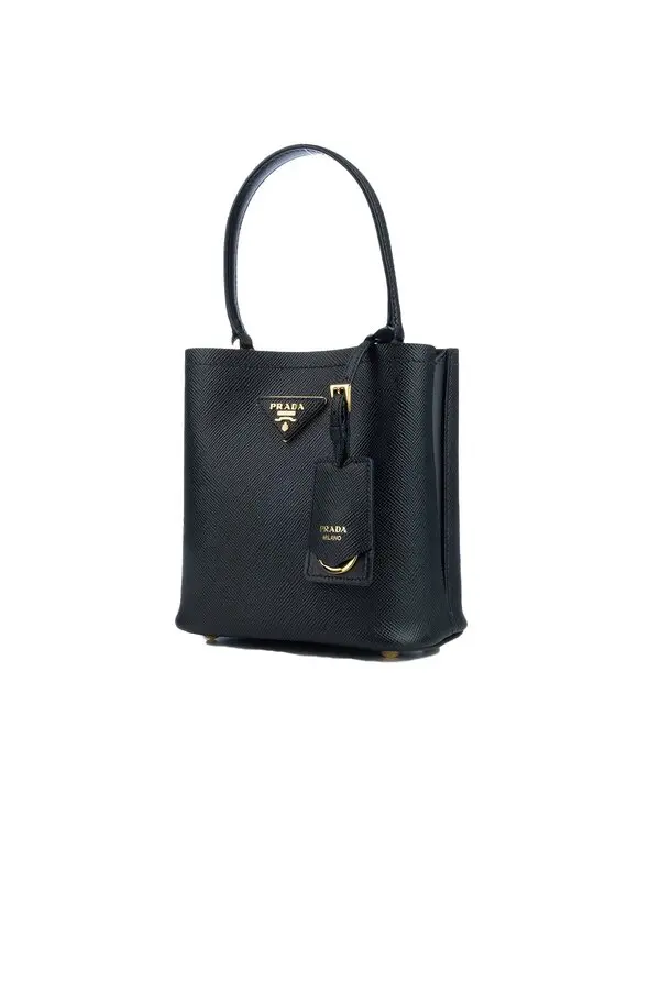 Prada Textured Leather Top Handle Bag - Multicolor