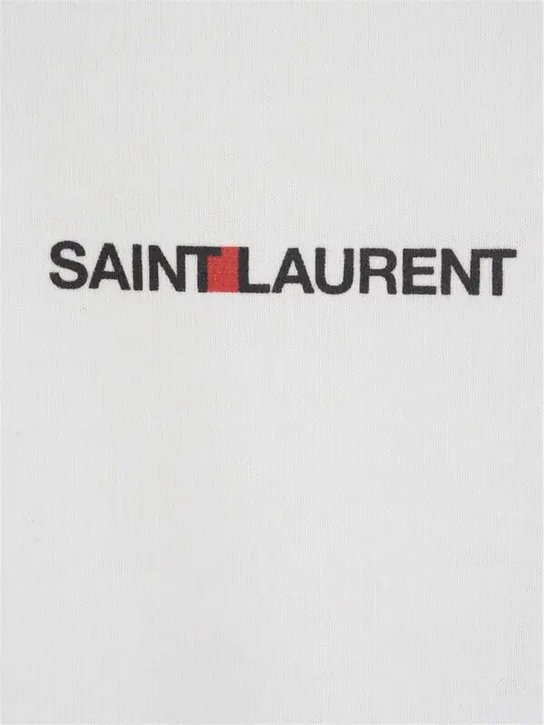 Saint Laurent Logo T-shirt - White