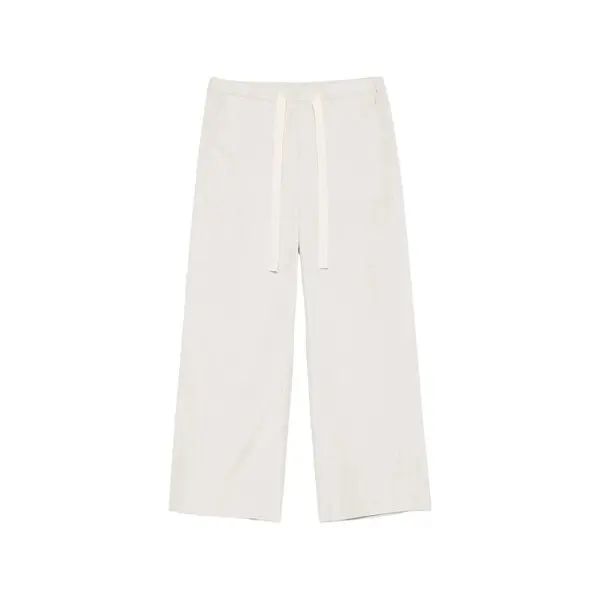 Max Mara Palazzo Pants With Drawstring Waist - Gray